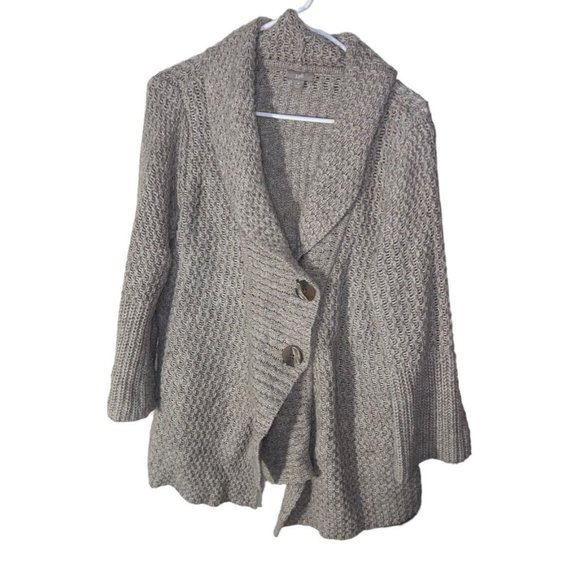 J. Jill | Sweaters | J Jill Cardigan Sweater Wool Alpaca Blend Beige ...